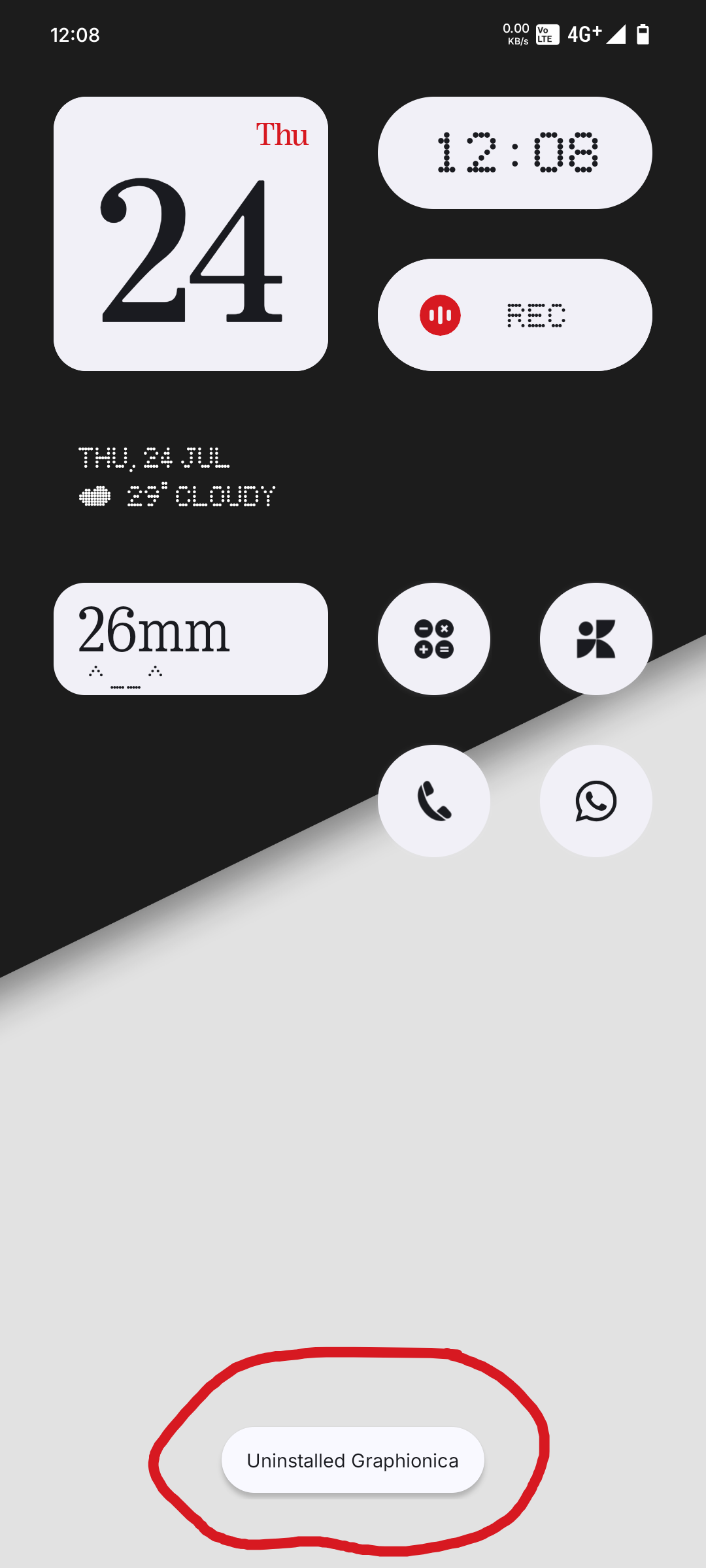 Uninstalled App Persistent Notification