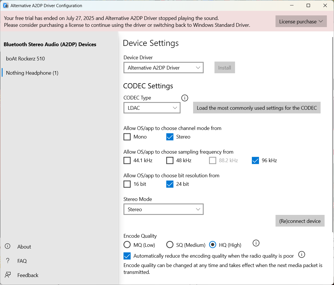 LDAC for Windows 11 PC - Nothing Community