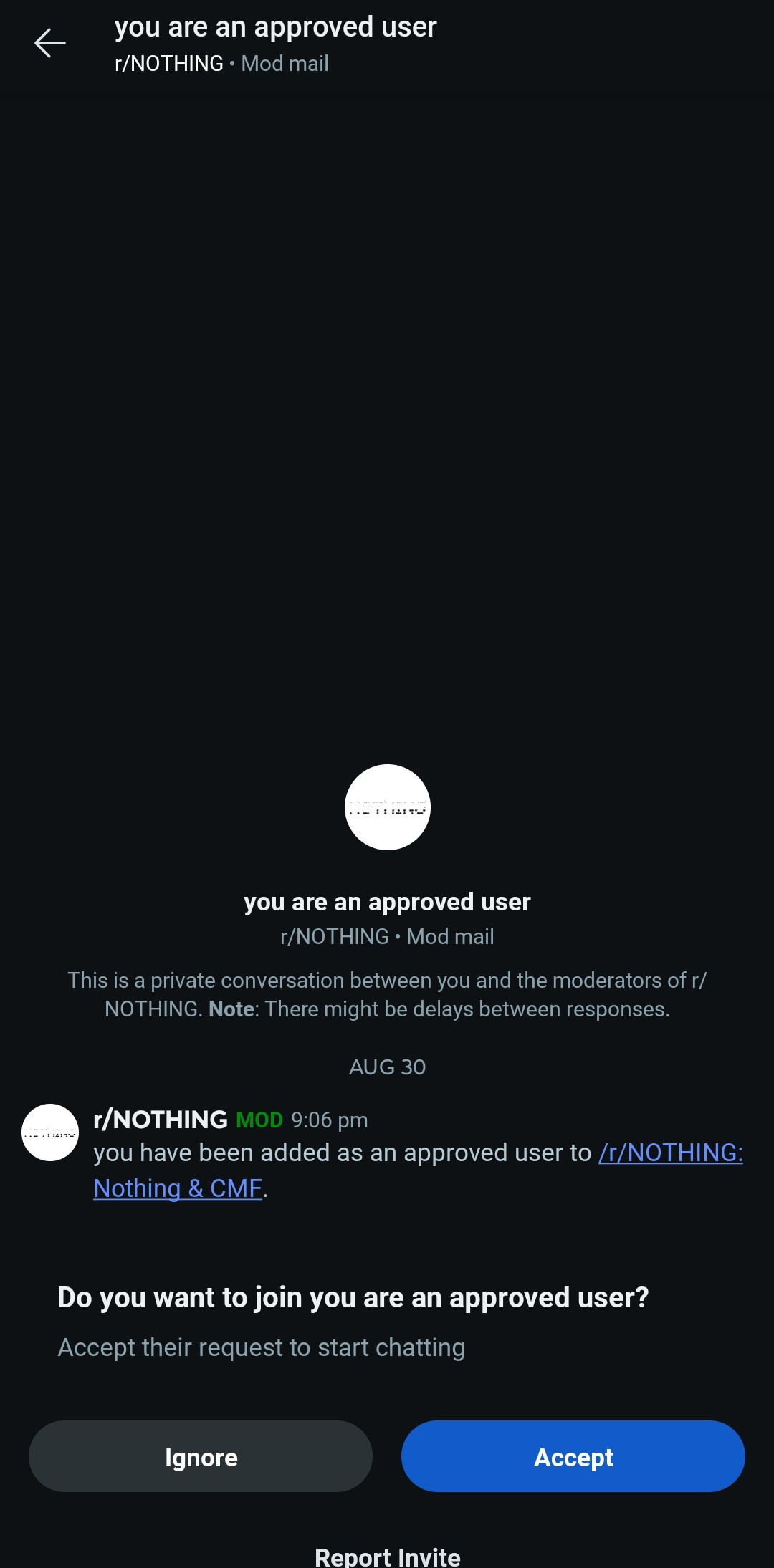 Just got approved as a user in the Nothing community