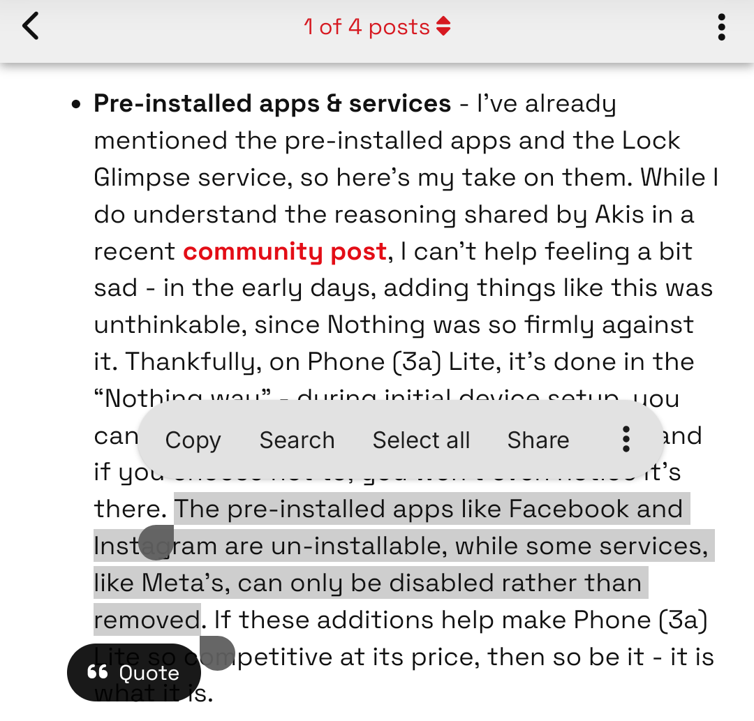 Phone (3a) Lite - Can we remove pre-installed apps?