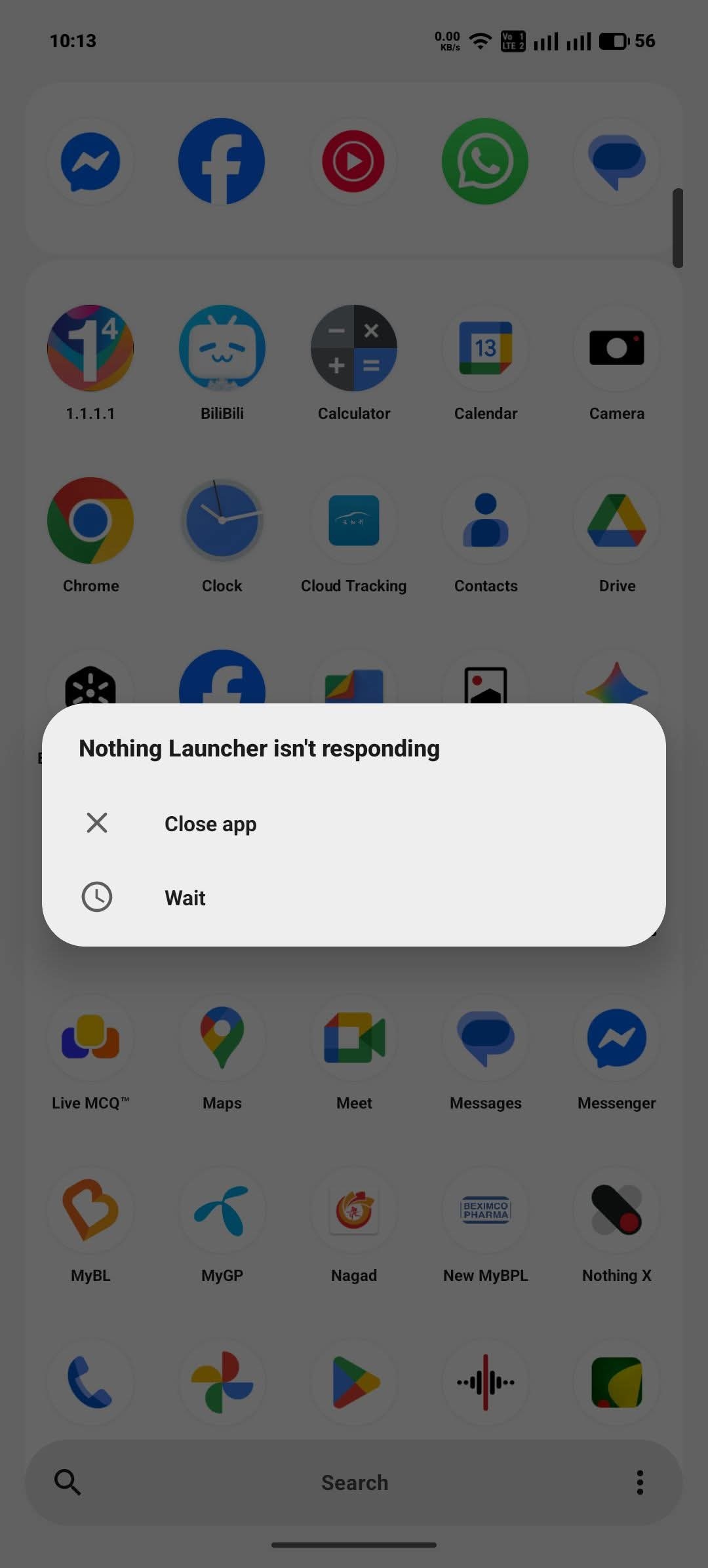 Nothing Launcher Not Responding - Help