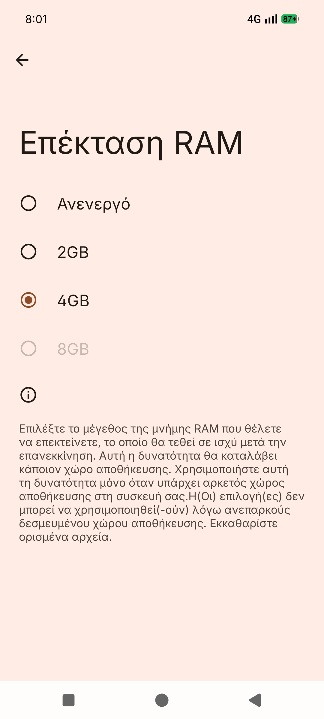 Ram expansion options greyed out – help
