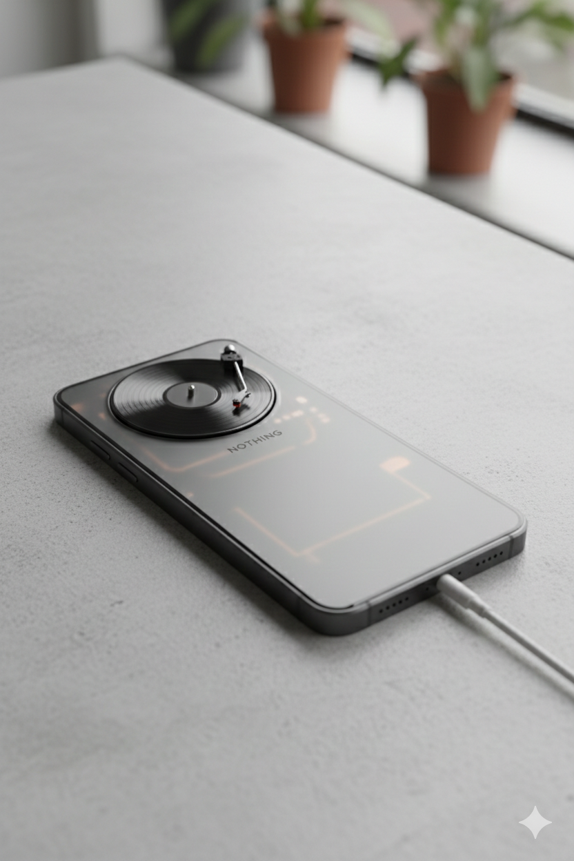 Nothing Phone (V) - The Vinyl Edition Concept.